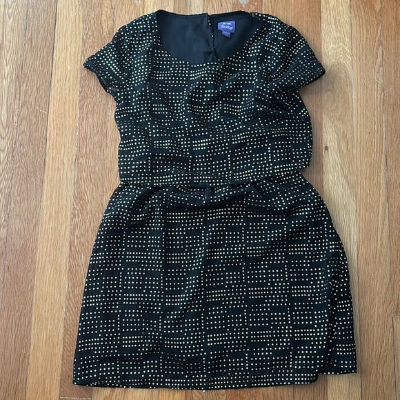 BeBop | Dresses | Black And Gold Dress Sizes 12 Girls Fairly Worn ...